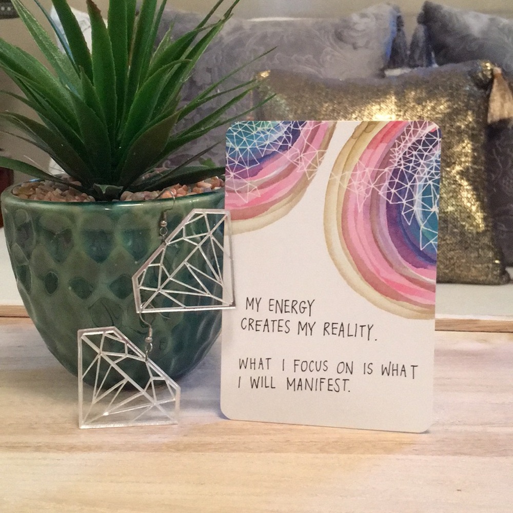 Laser Cut Diamond Earrings - Gem